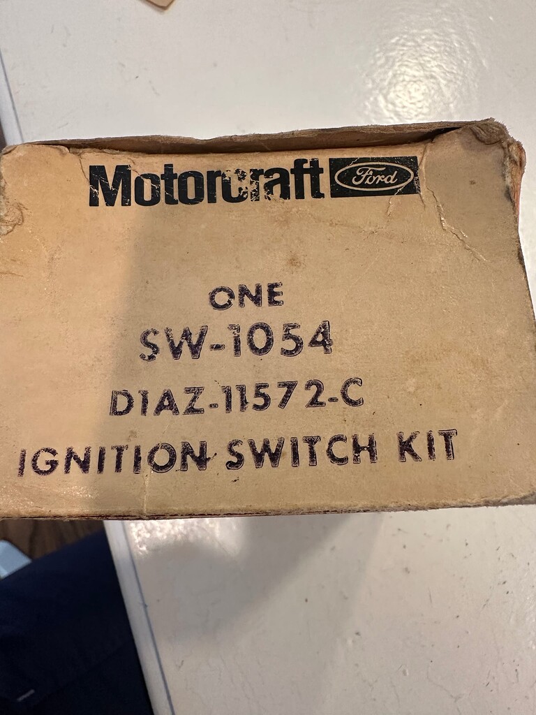 NOS SW-1054 68, 69 Ignition Switch Kit - The Marketplace - Classic ...