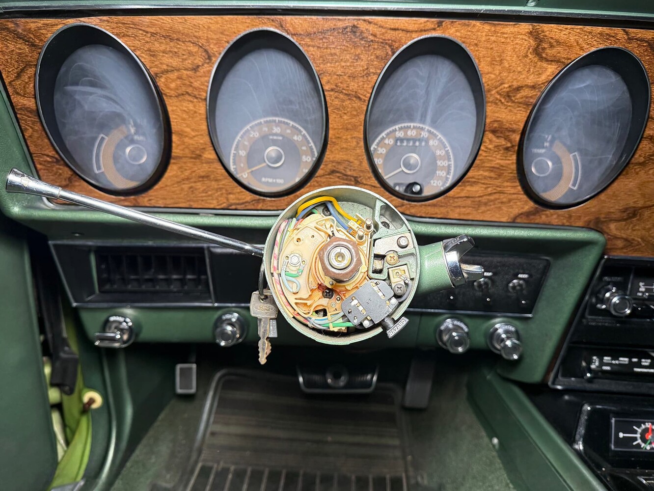 1972 Mercury Cougar XR7 instrument cluster lens - Classic Cougar ...