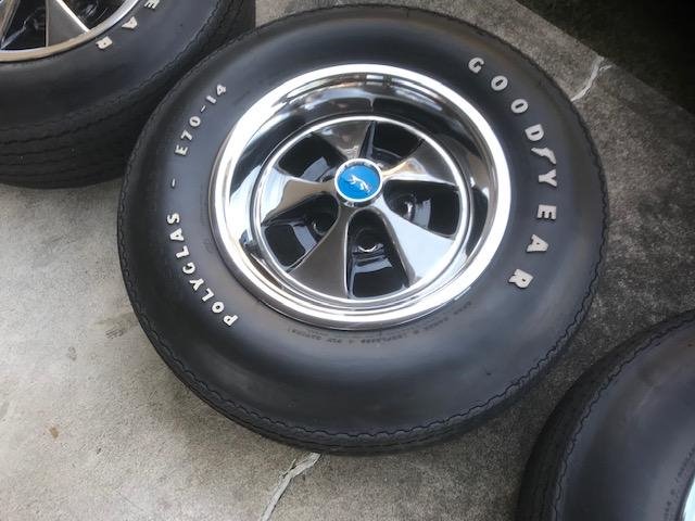 1967-68 Styled wheel set w/Like new Polyglas tires - '69 '70 Parts for ...