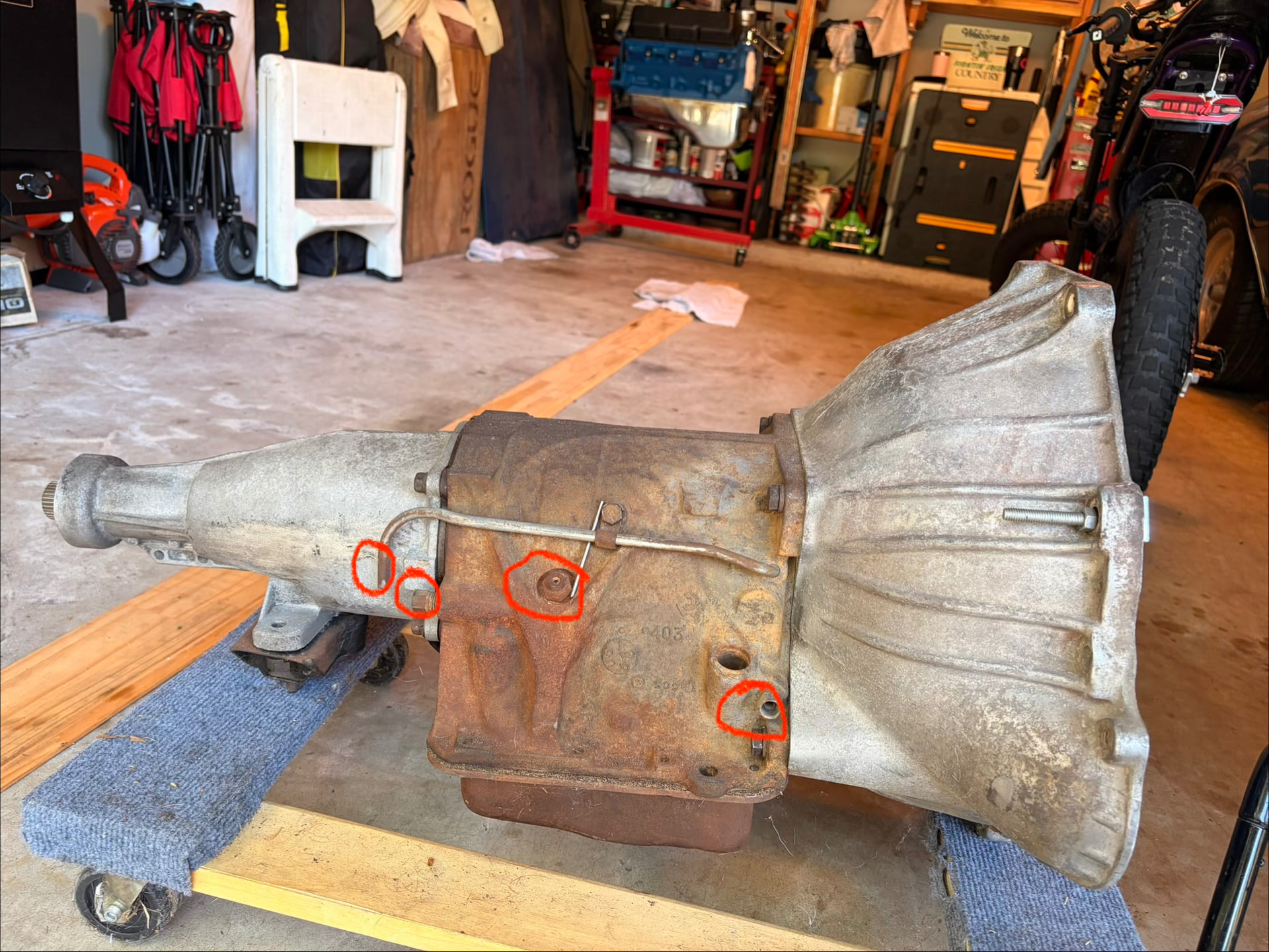 Need help attaching FMX transmission to 351c - Classic Cougar ...
