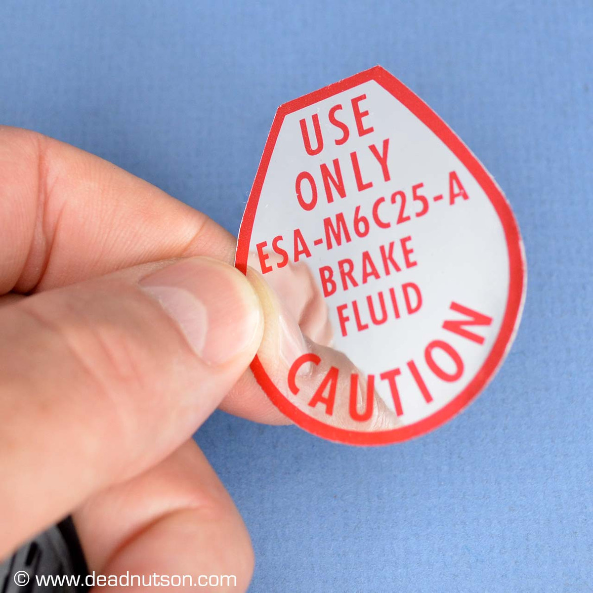 Master Brake Cylinder Fluid Sticker - Classic Cougar Maintenance ...