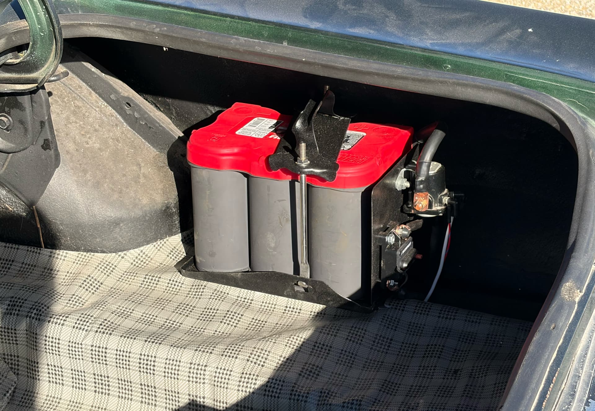 Any good advise for putting a battery in the trunk - Classic Cougar ...